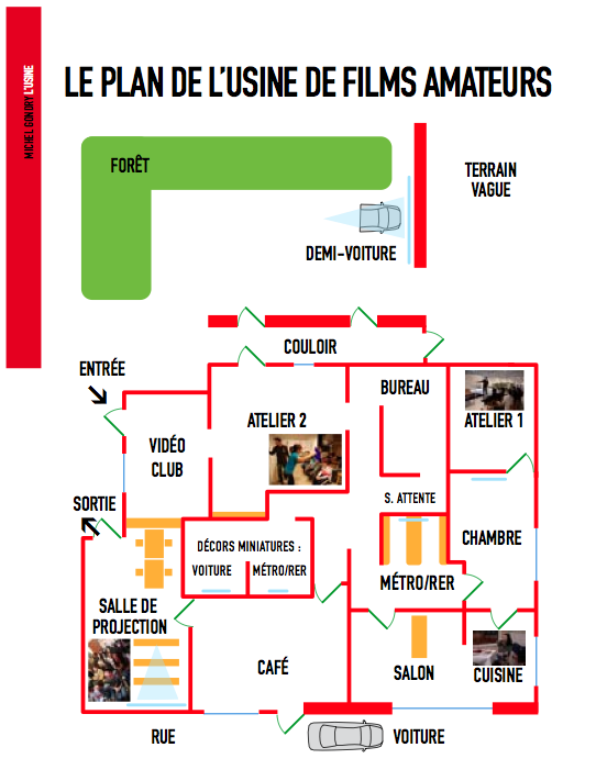 Plan de l’Usine – L'USINE DE FILMS AMATEURS
